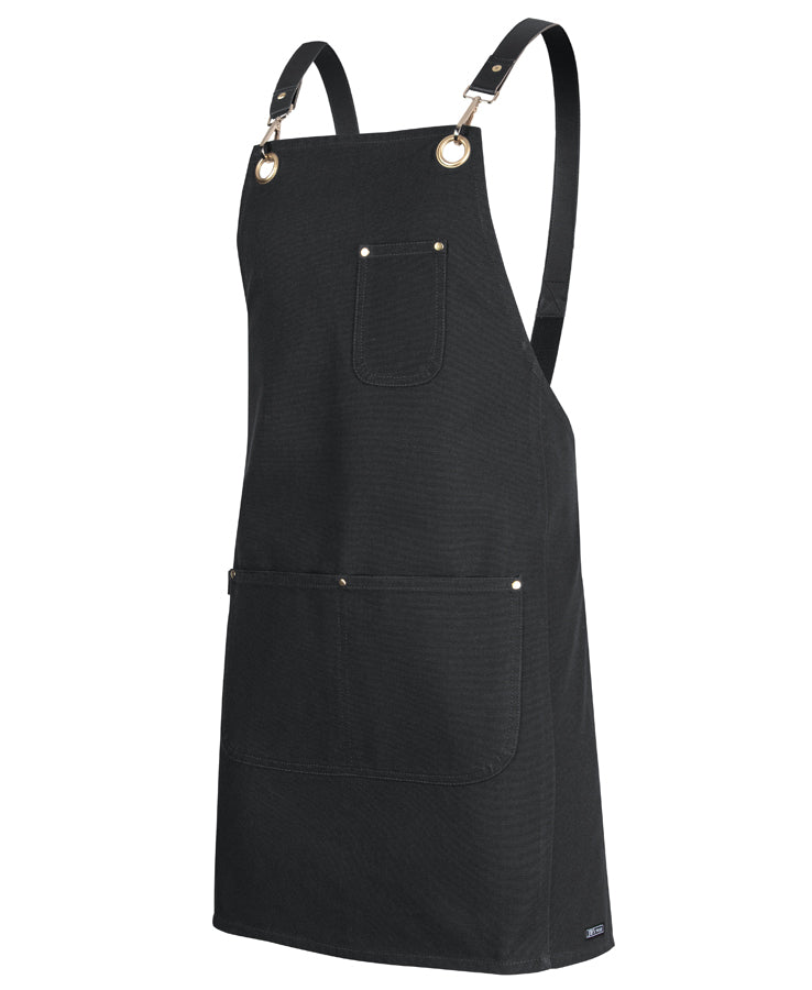 Brass Eyelet Canvas Apron with PU Strap | Apron.co.nz